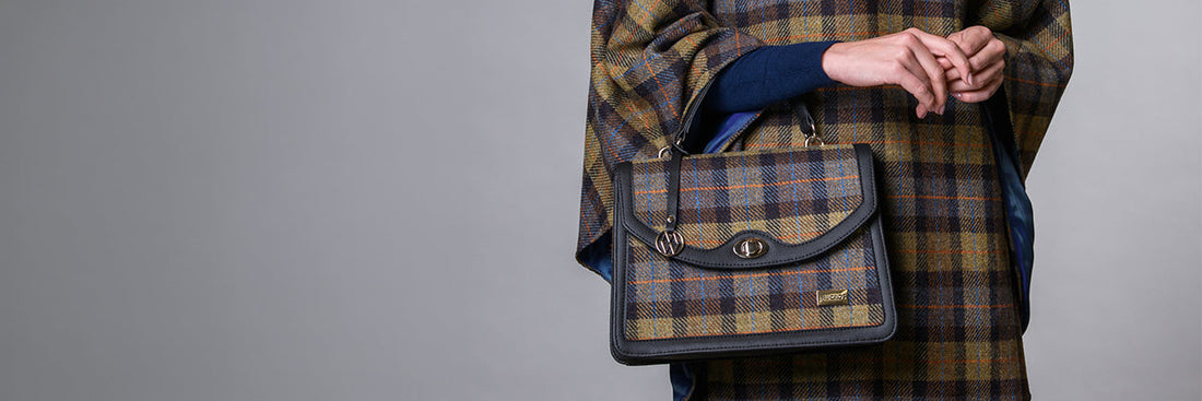 Irish Tweed & Leather Handbags & Satchels - Weavers Of Ireland ...