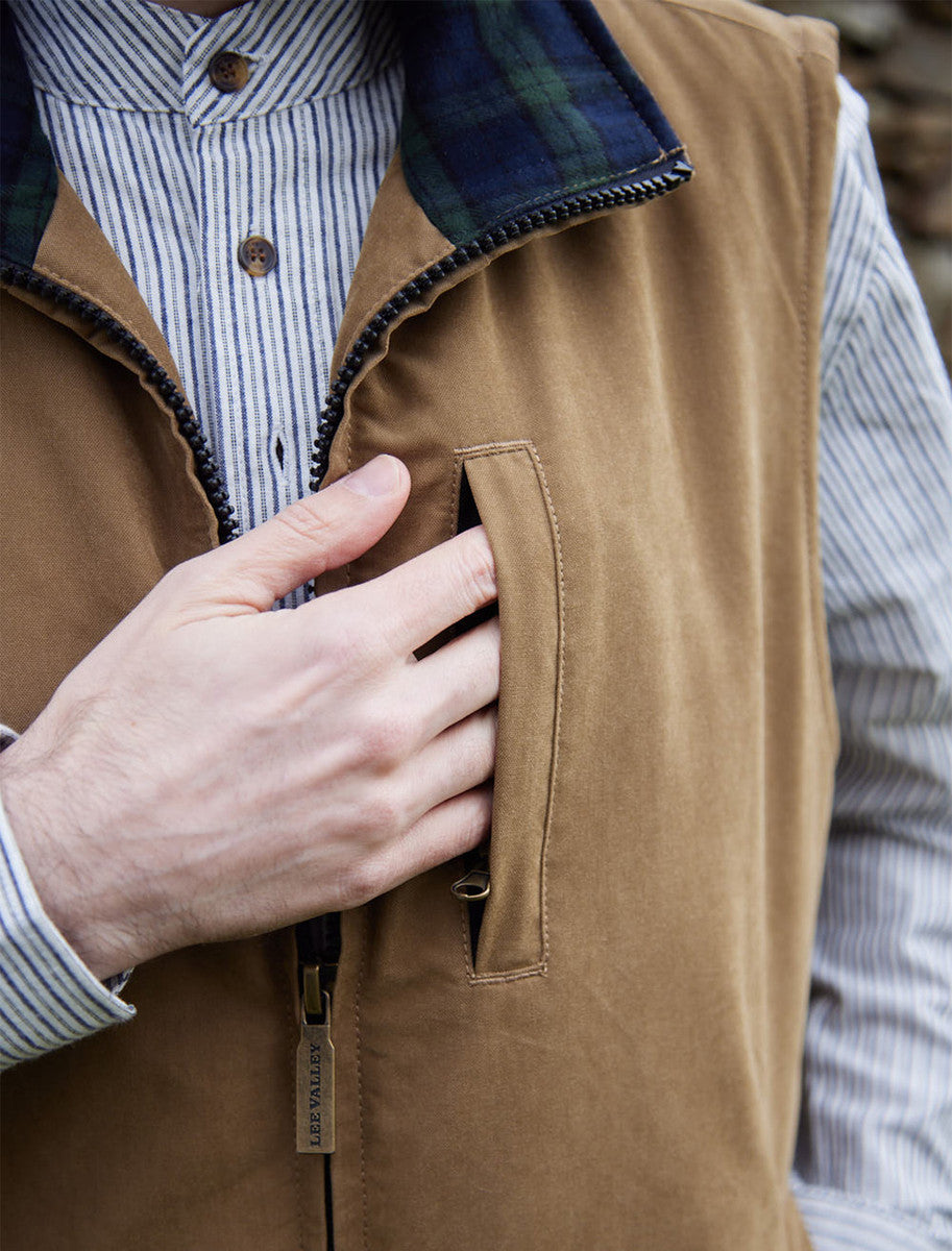 Men's West Cork Waterproof Vest - Brown – Weavers of Ireland