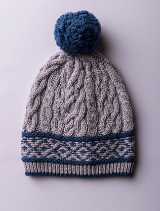 Ladies Fairisle Merino Wool Hat | Weavers of Ireland