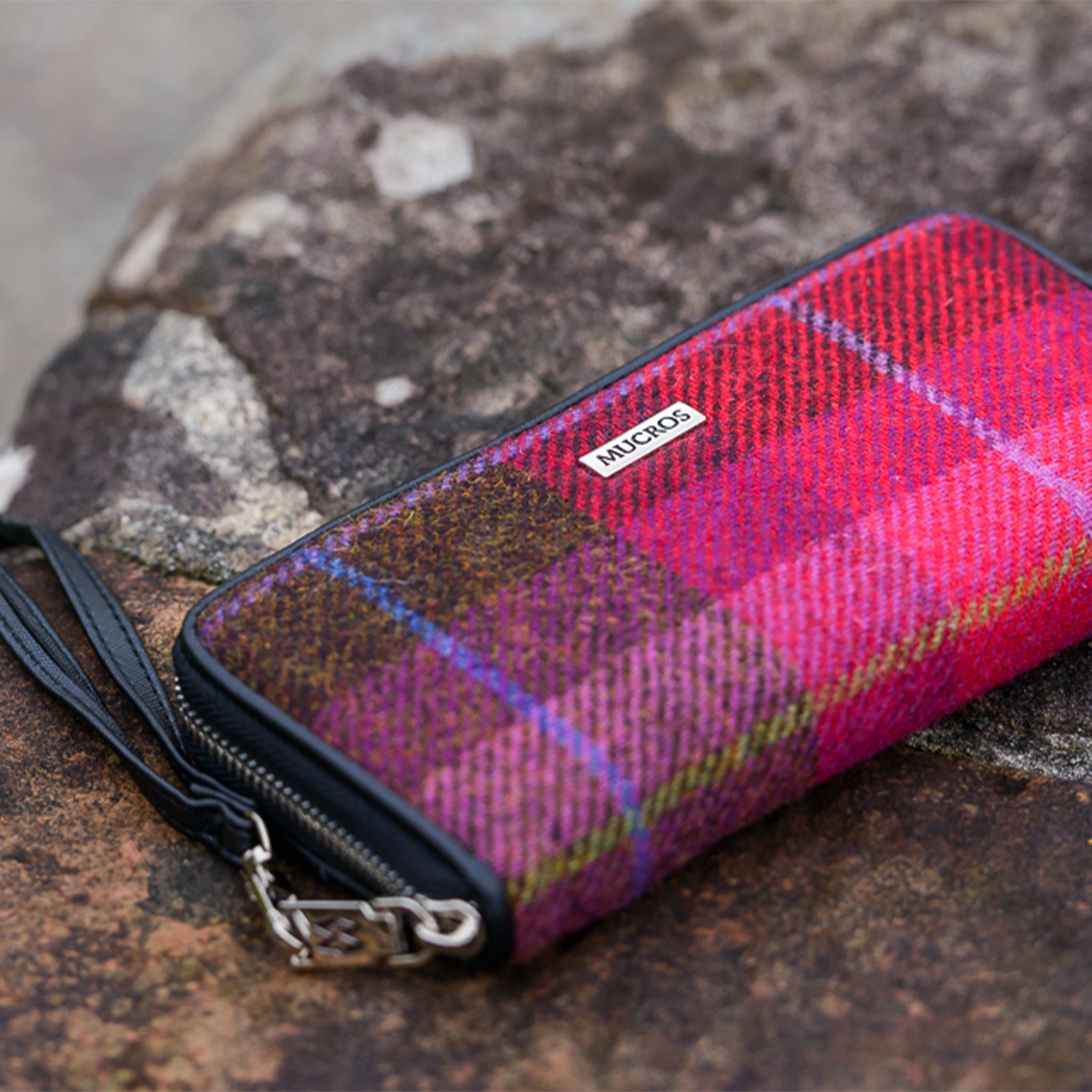 Mucros Tweed Purse - Red Herringbone | Weavers Of Ireland – Weavers of ...