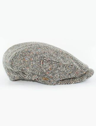 Kerry Tweed Flat Cap - Charcoal with Blue – Weavers of Ireland